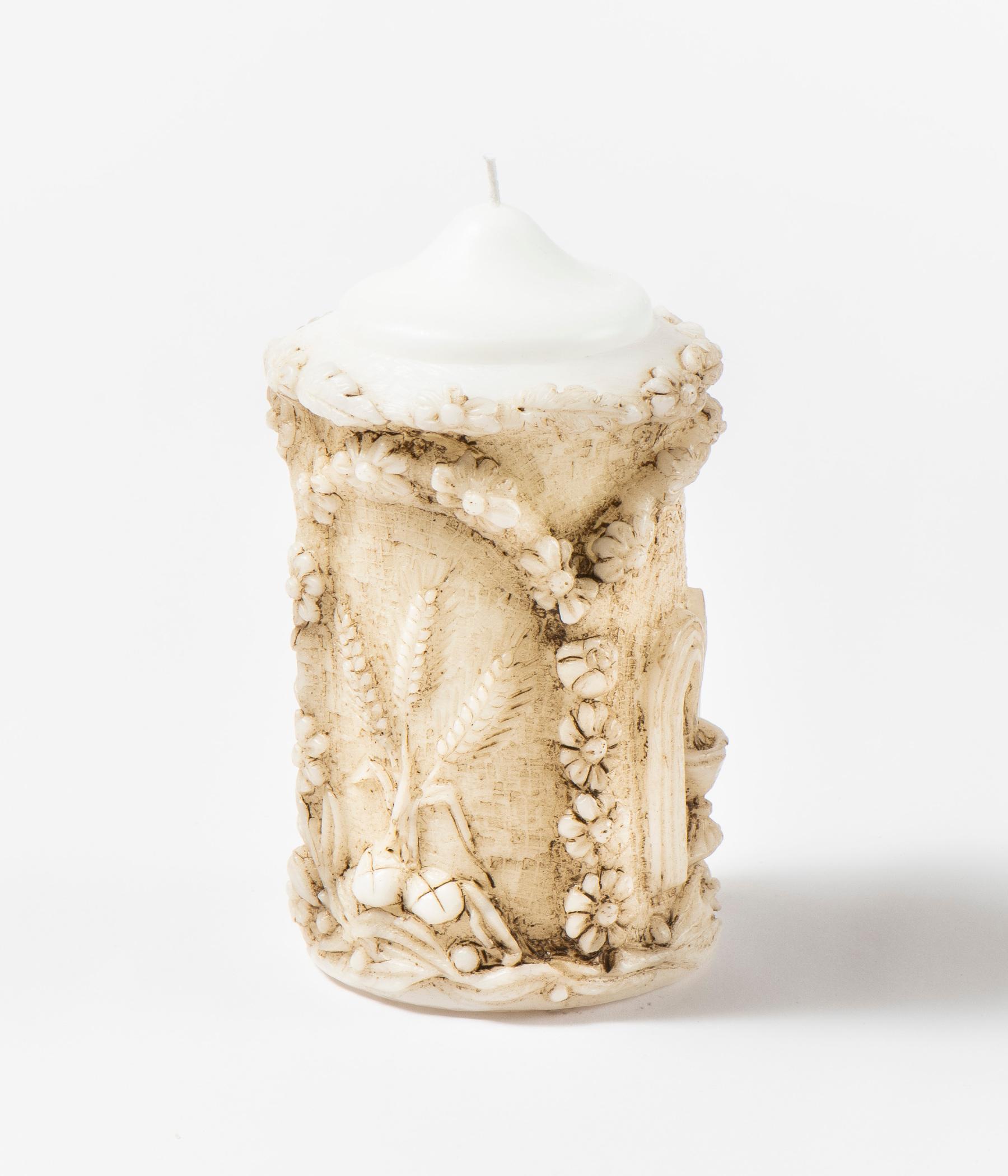 Brot und Wein Kerze - GRAVIERT Linie