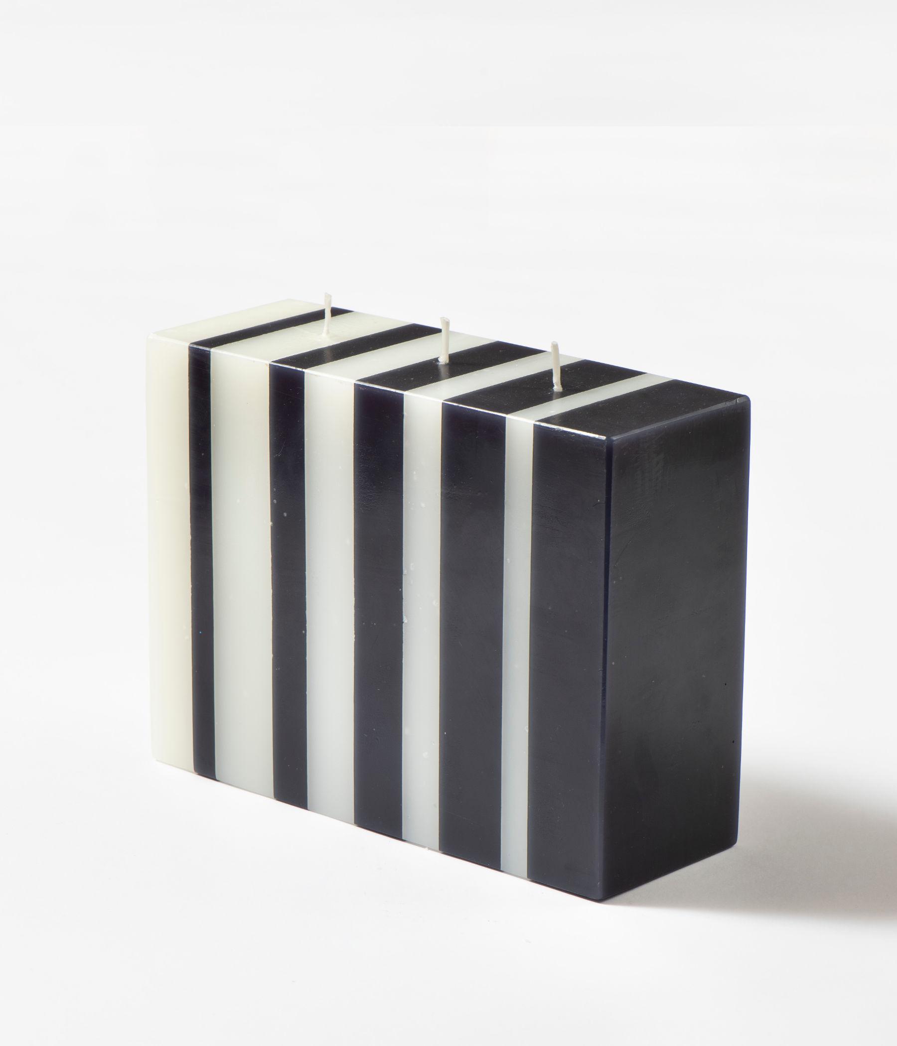 Candela rettangolare - linea BLACK&WHITE